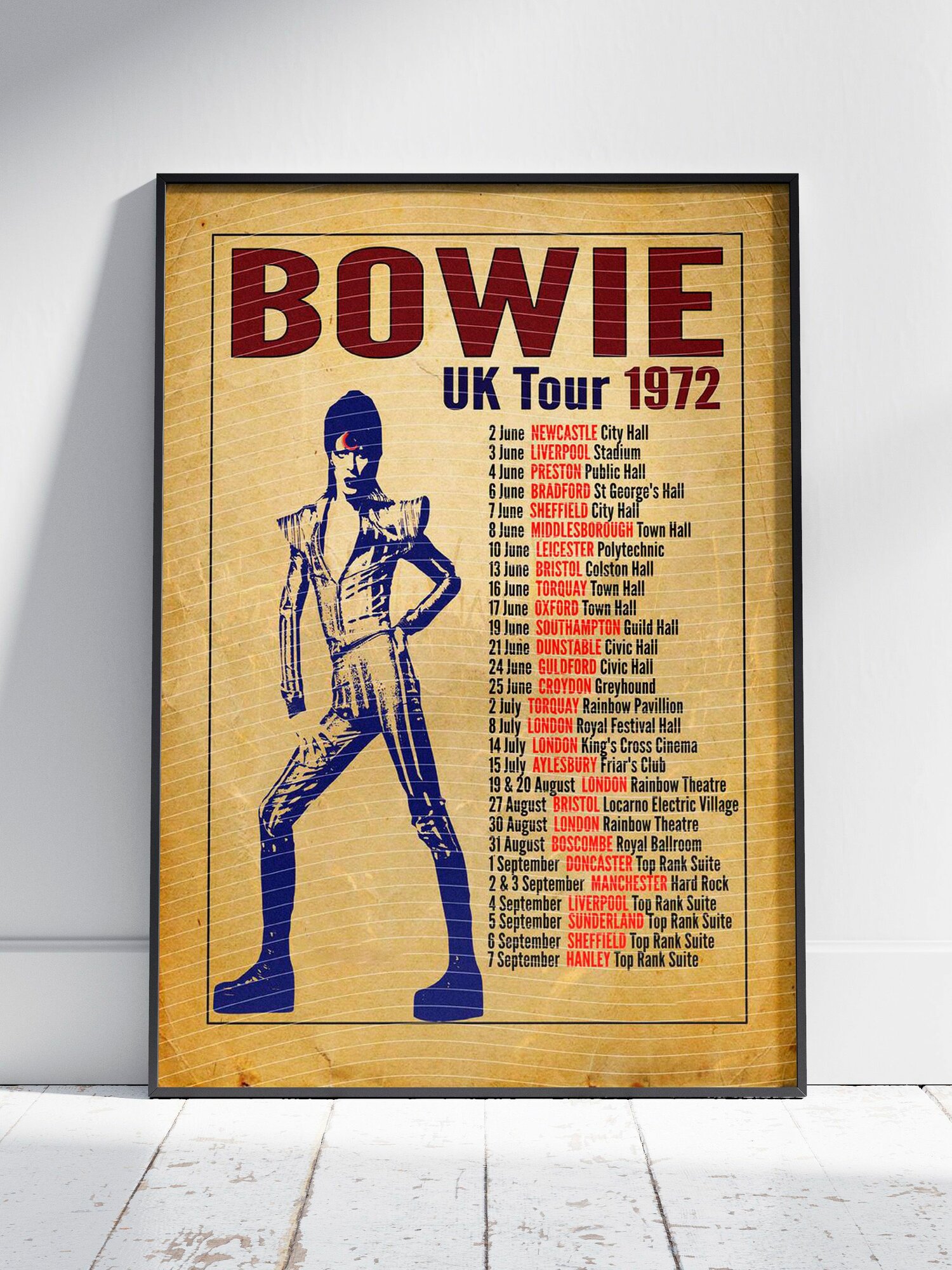 Плакат на стену для интерьера Дэвид Боуи (David Bowie 41) - Постер по актеру фильма, кино, сериала формата A4 (21x30 см)
