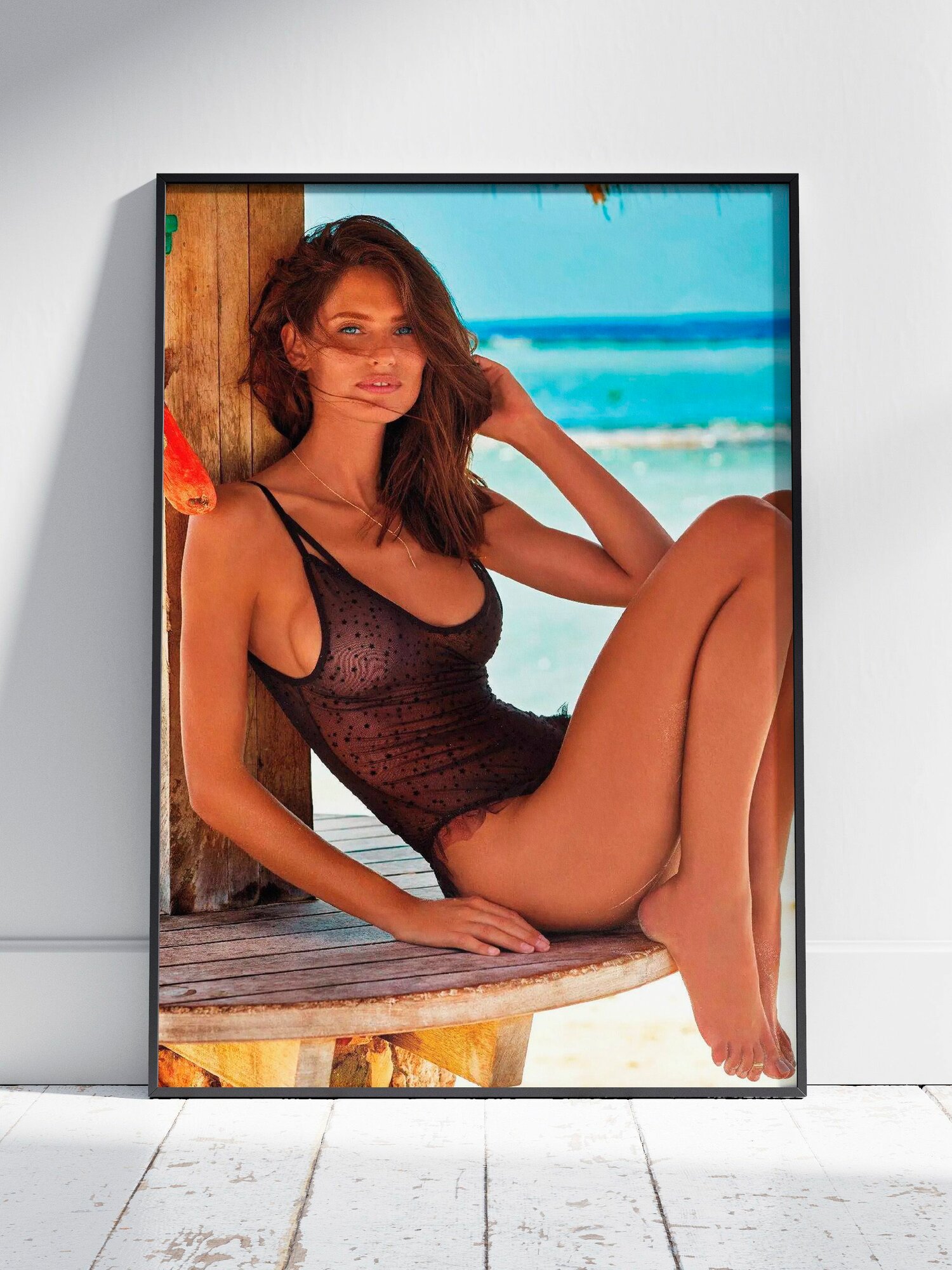 Плакат на стену для интерьера Бьянка Балти (Bianca Balti 28) - Постер по модели, бренду и моде формата A4 (21x30 см)