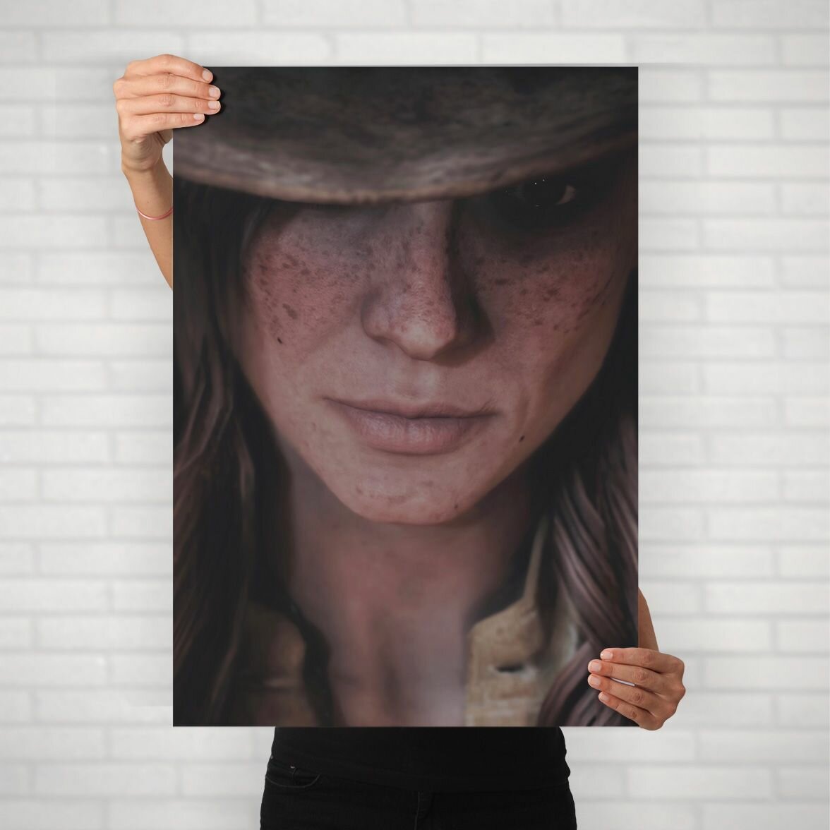 Плакат на стену для интерьера Red Dead Redemption 2 (Сэди Адлер 2) - Постер по игре формата А2 (42x60 см)