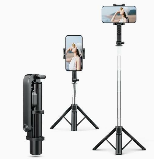 Профессиональная многофункциональная селфи палка монопод для всех моделей телефонов и экшн камер, черная