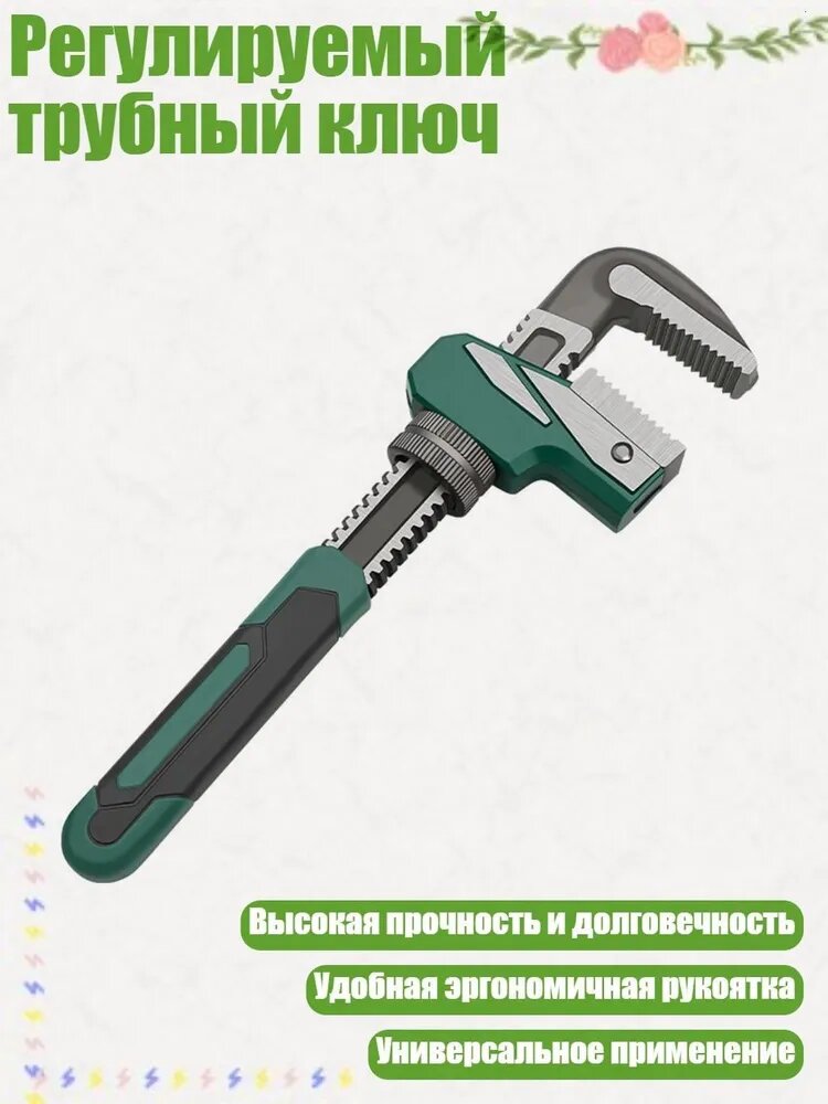 Регулируемый трубный ключ