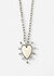 Бусы POISONED HEARTS, фарфор, длина 54 см, белый