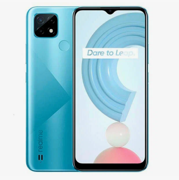Смартфон realme C21 3/32 ГБ RU, 6.5" 1600x720, NFC, Dual nano SIM, голубой Б/У, уценка