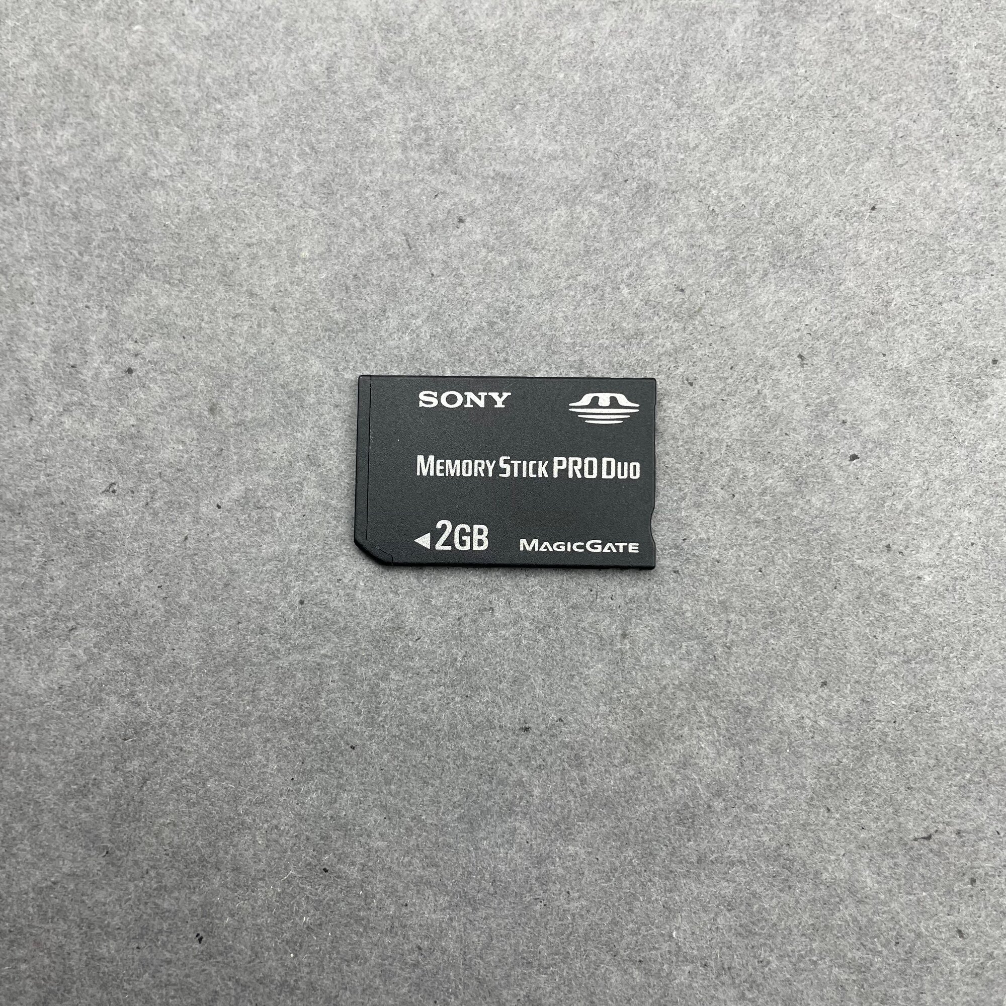 Карта памяти Sony Memory Stick Pro Duo Magic Gate 2 ГБ для фотоаппарата sony cyber shot / sony playstation PS