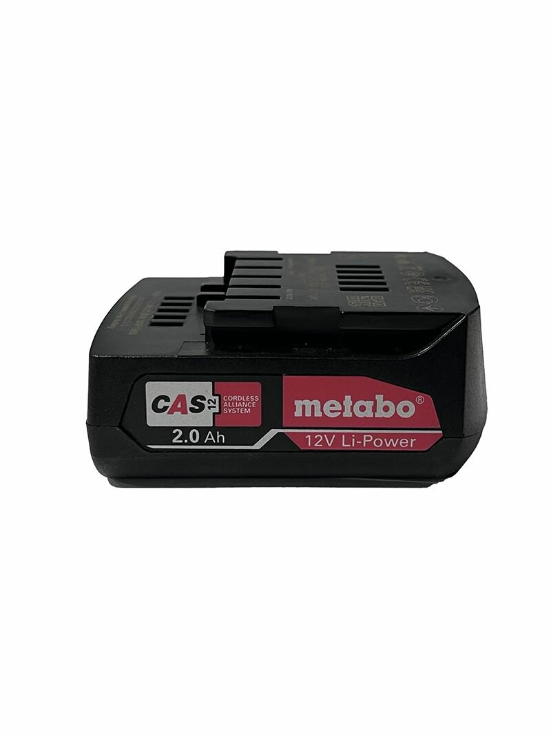 Аккумулятор Metabo Li-Power, литий-ионный, слайдер, 12В, 2 Ач Без упаковки