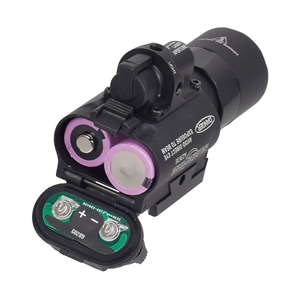 Ручной (универсальный) Тактический фонарь SureFire X400 Ultra 500 Лм Красный, Холодный белый CR123A Черный — фото 1
