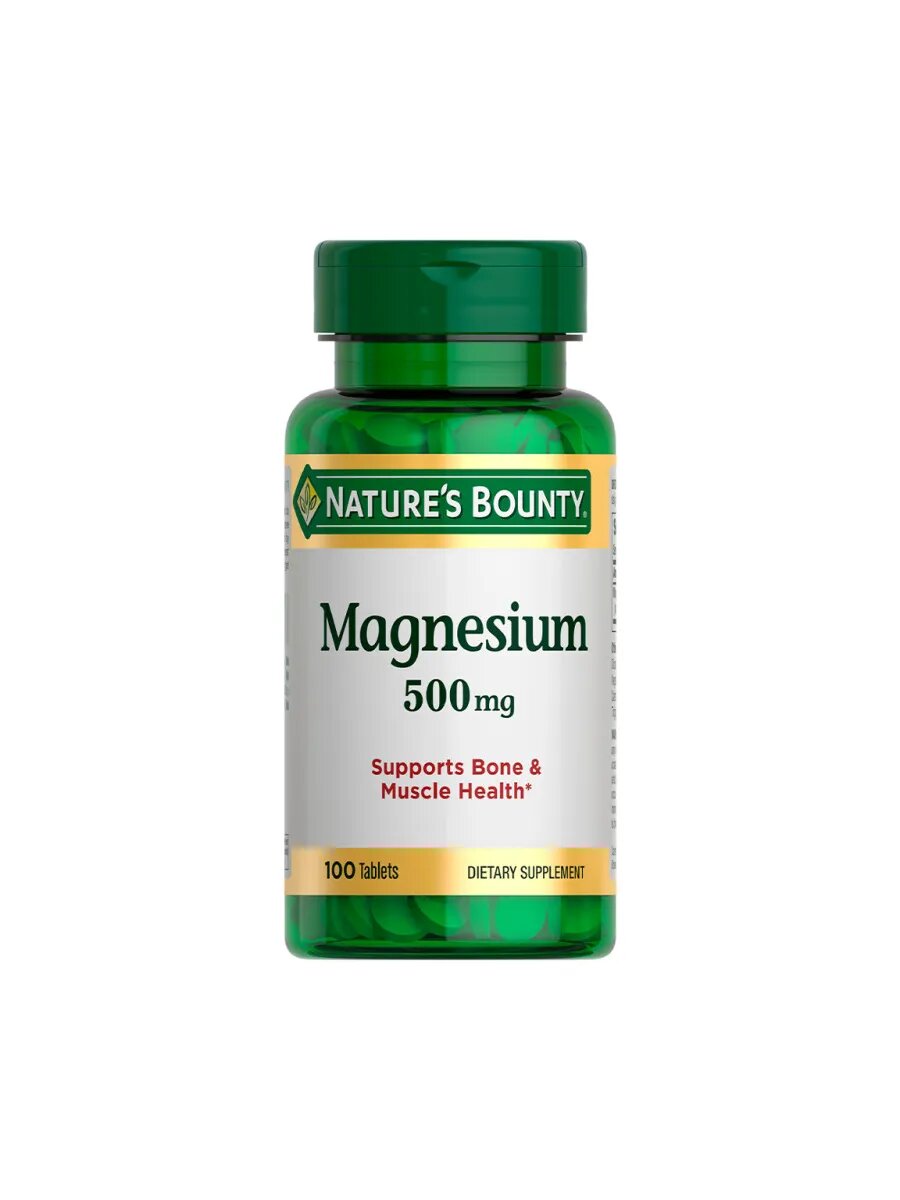 Nature's Bounty Магний 500 мг / Magnesium 500 mg Tablets таб