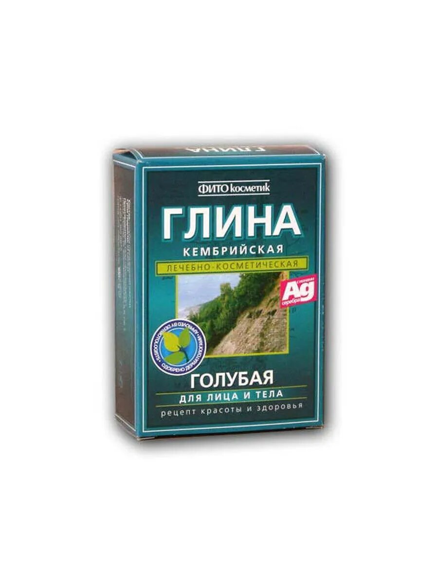 Глина голубая косметическая Кембрийская порошок 100 г 1 шт