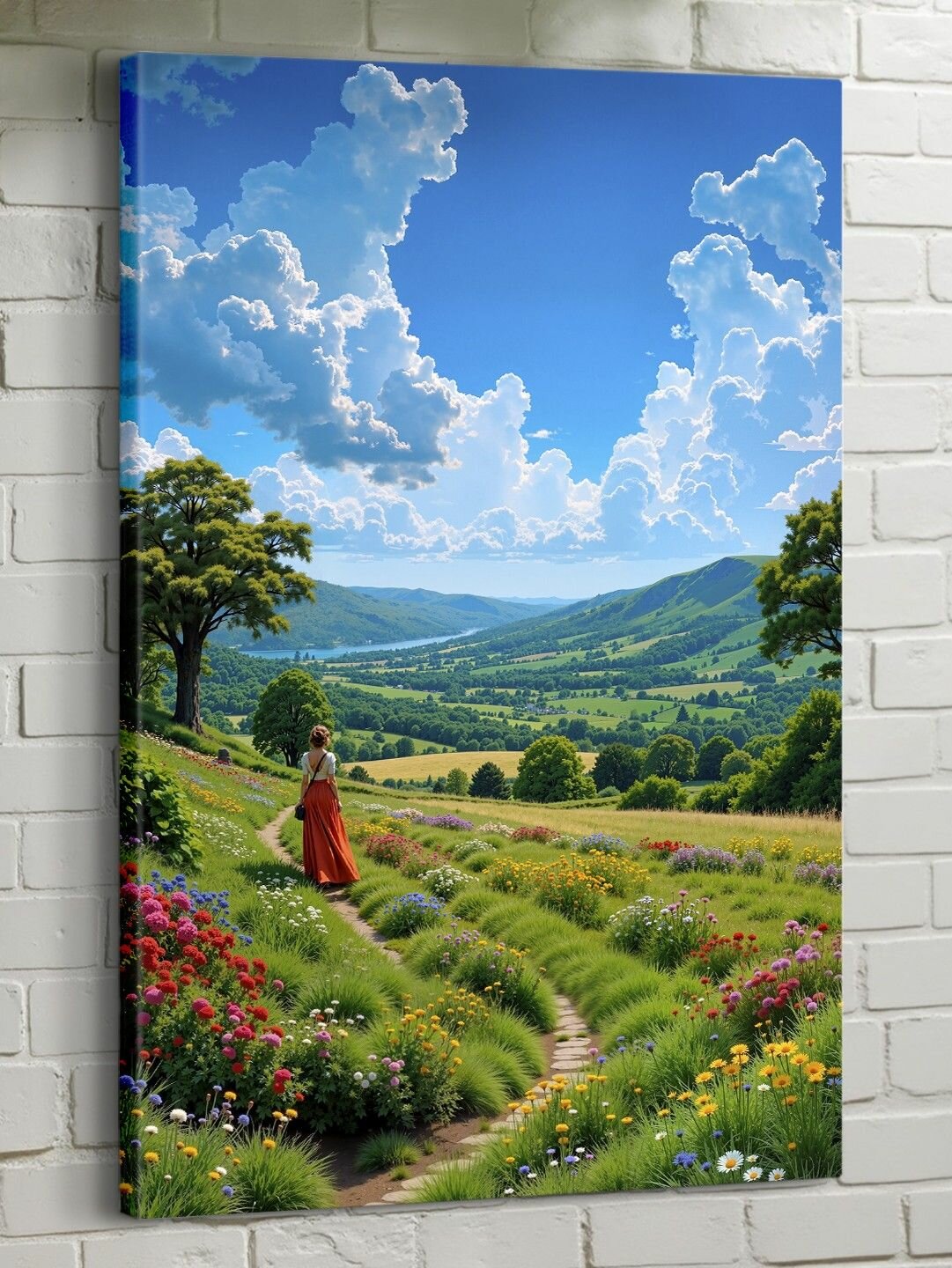 "Мелодия лугов" - картина на холсте, 45x30 см.