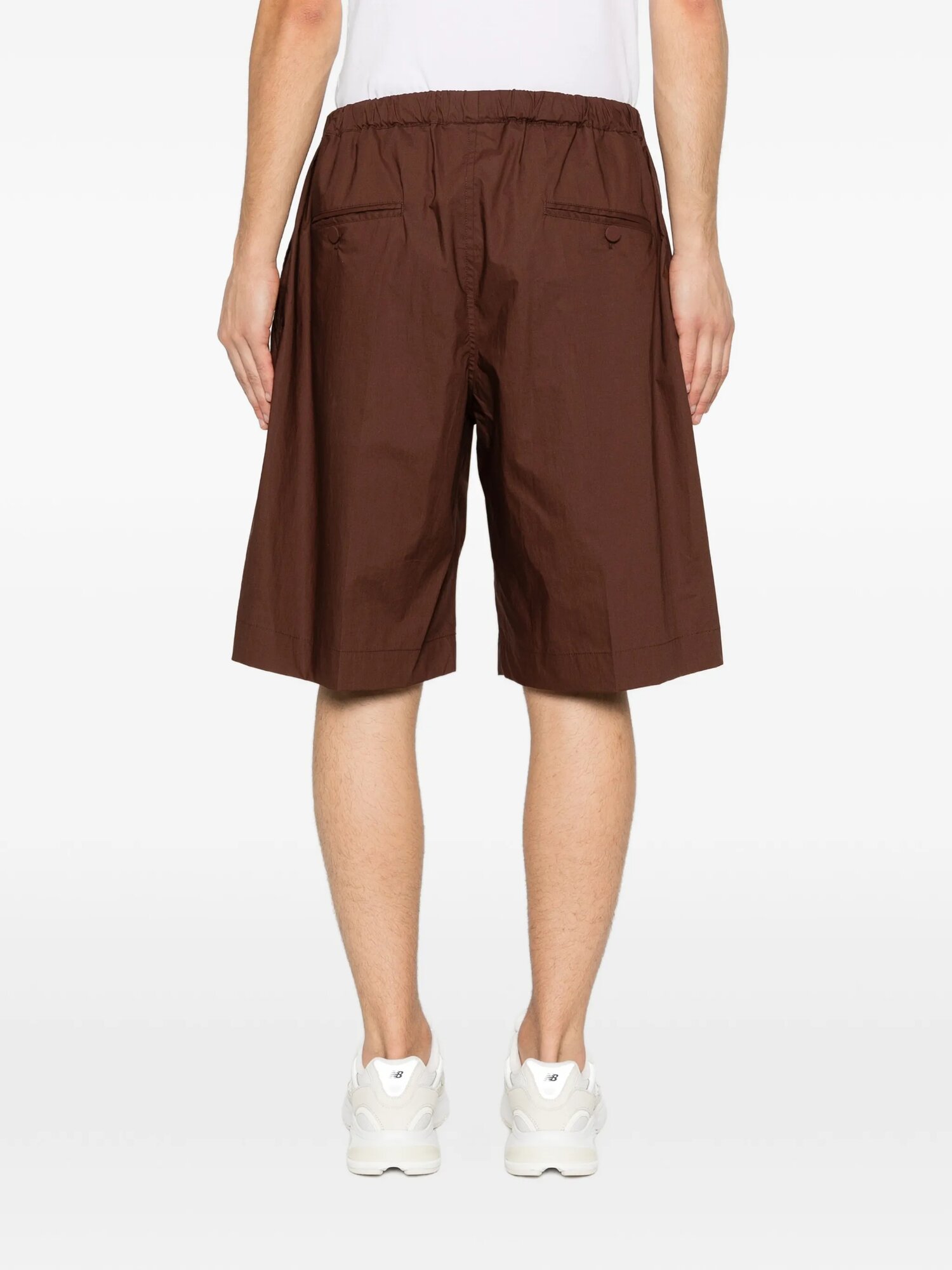 Шорты PLAN C Pleated elasticated-waist shorts, размер 50 — фото 1