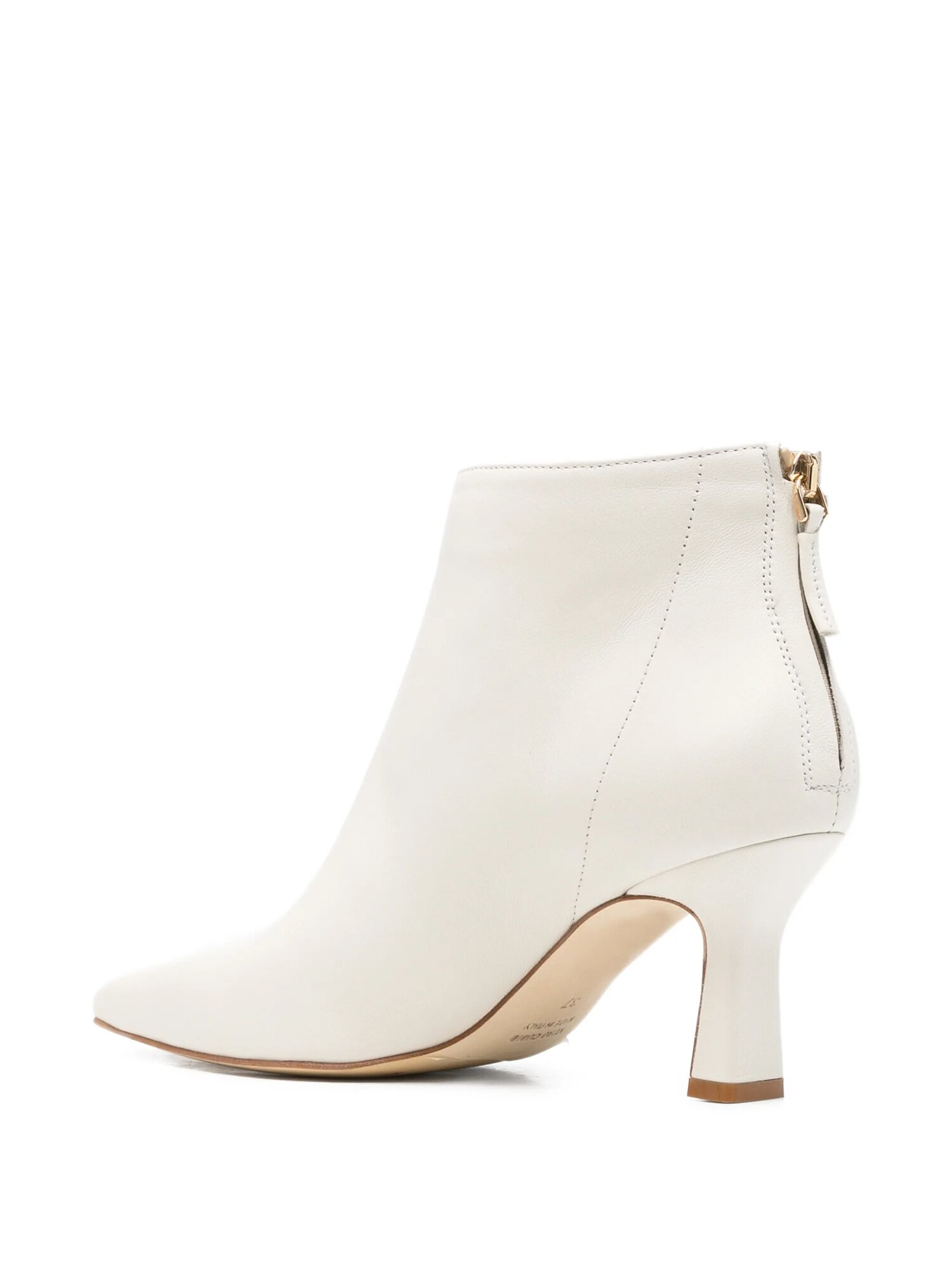 Ботинки The Seller Pointed-toe ankle boots, размер 39, бежевый/белый — фото 1