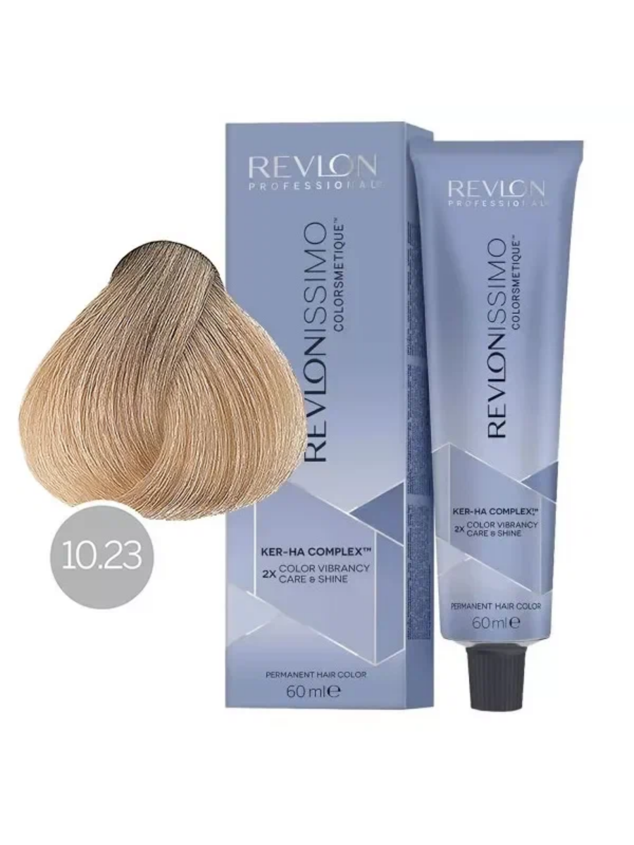 Краска для волос Revlon Professional Revlonissimo Colorsmetique Care & Shine, гиалуроновой кислотой перманентная, 10.23