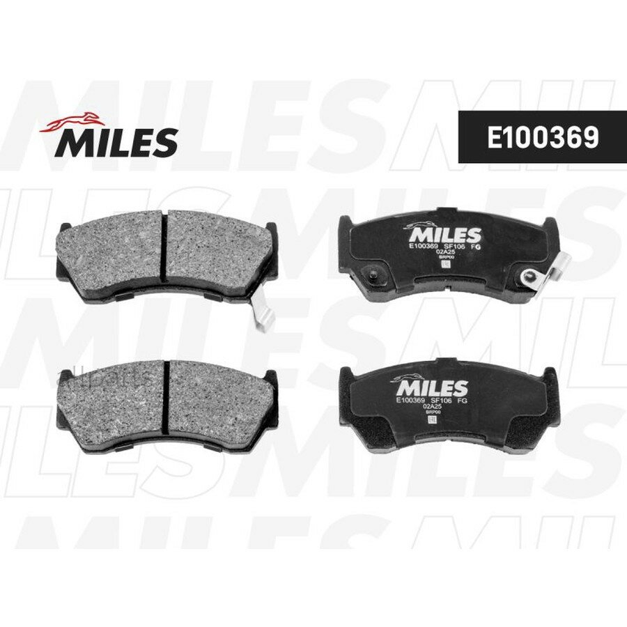 MILES E100369 Колодки тормозные NISSAN ALMERA N15 95-98 передние
