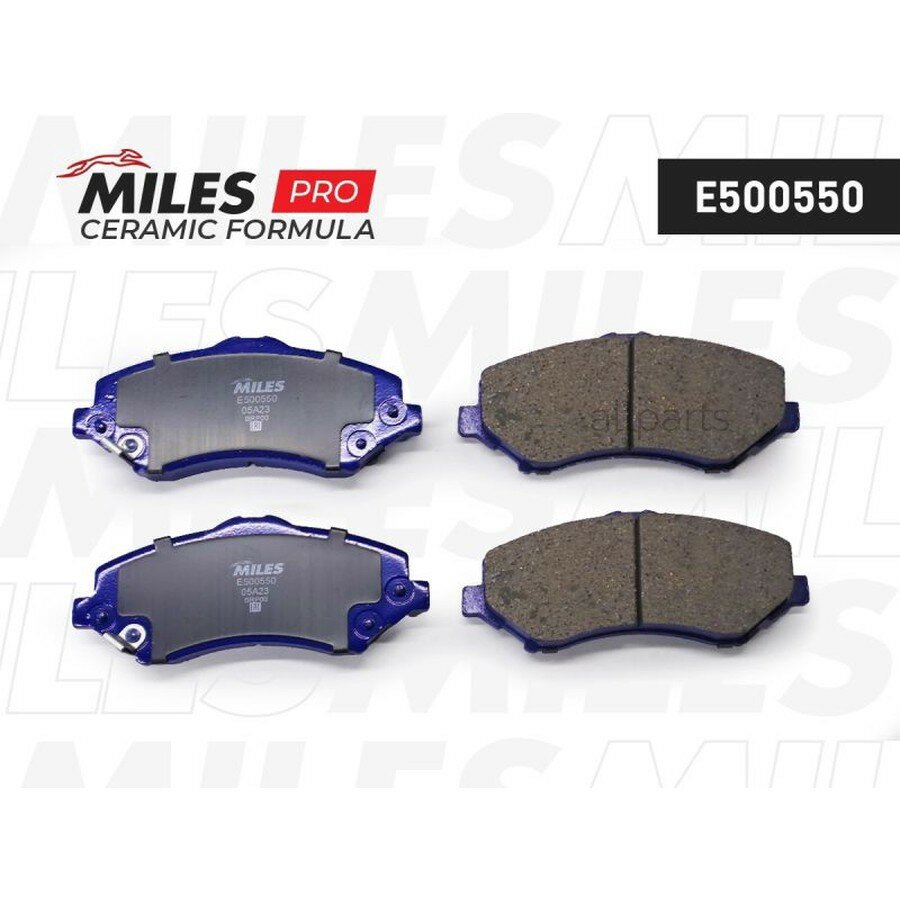 MILES E500550 Колодки тормозные CHRYSLER VOYAGER/JEEP CHEROKEE/WRANGLER 07- пер. Ceramic PRO