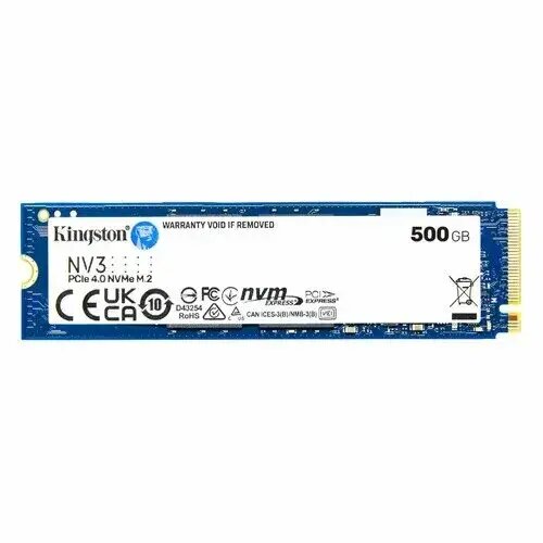 SSD Kingston NV3 SNV3S/500G 500 ГБ M.2 NVMe, оригинал, гарантия 1 год
