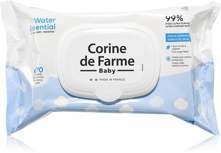 Влажные салфетки Corine De Farme Water Wipes, 70 шт.