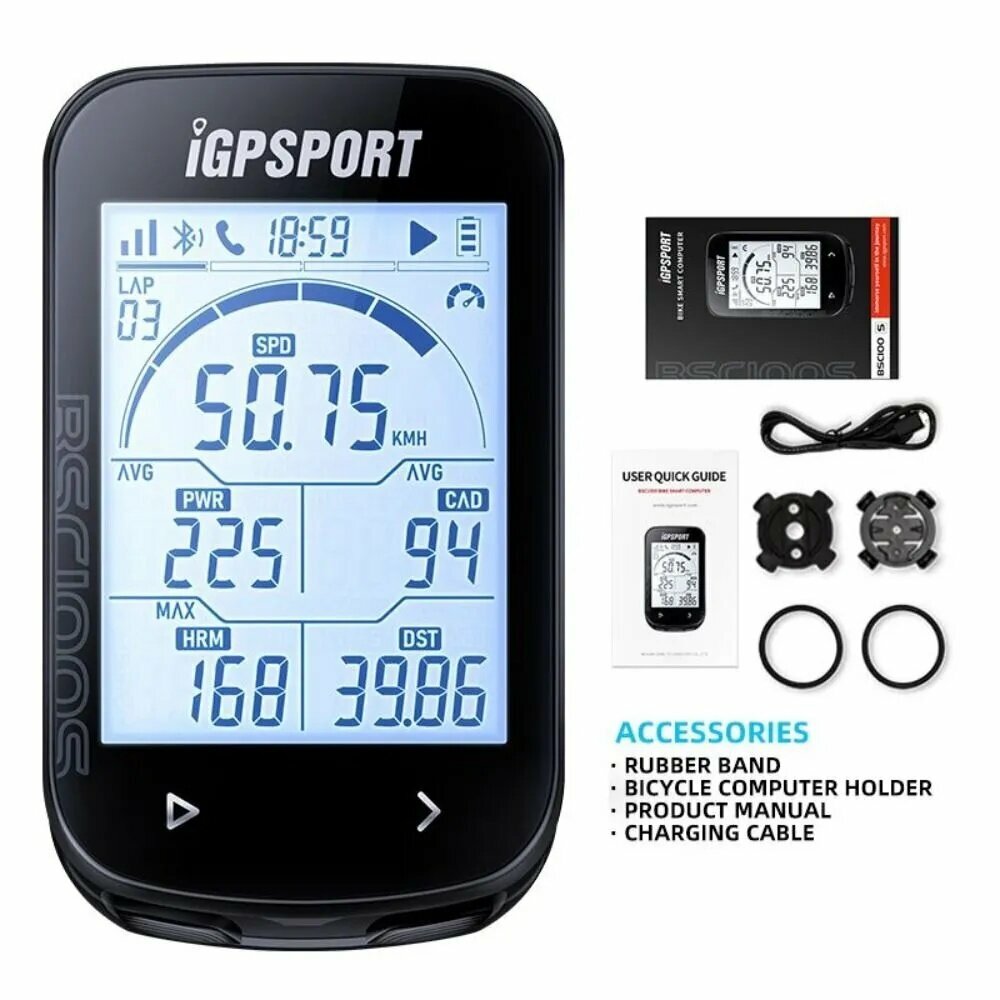 IGPSPORT BSC100S GPS Велосипедный Спидометр Велокомпьютер Большой Экран 2,6'