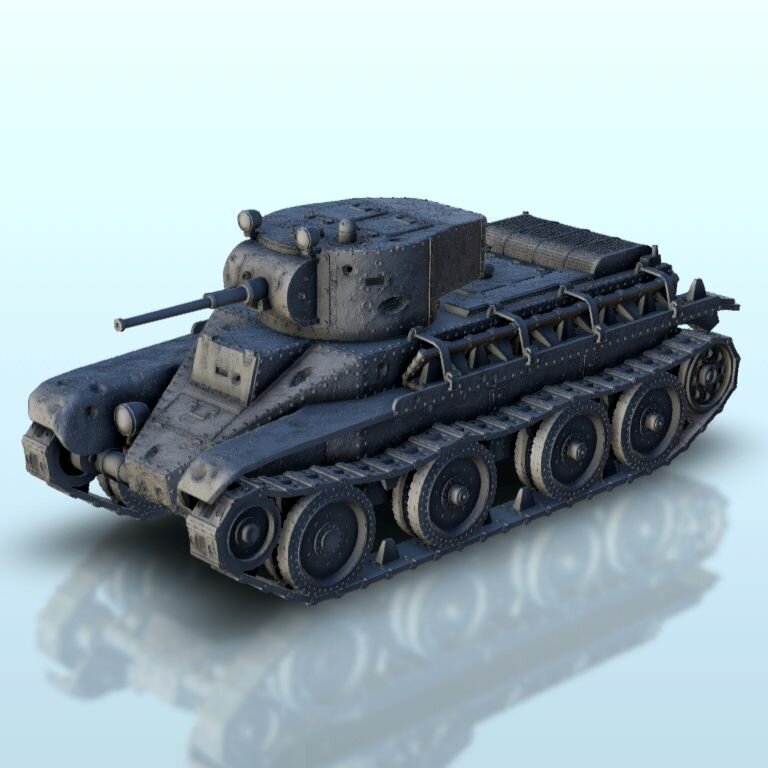 БТ-5. Советский лёгкий танк. Масштабная модель 1:72.