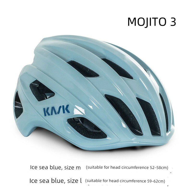 KASK MOJITO3 Аэродинамический велосипедный шлем, размер L, цвет морской ледяной синий