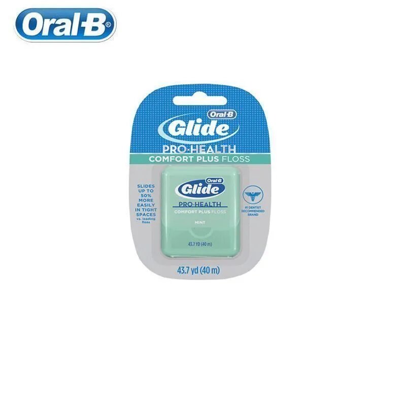 Зубная нить Oral-B Glide Pro-Health Comfort Plus Floss, невощеная, 40 м, мятный вкус