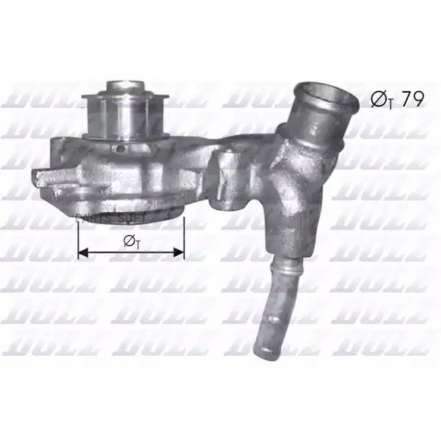 Водяная помпа DOLZ F166 FORD Mondeo 1.8TD 93->