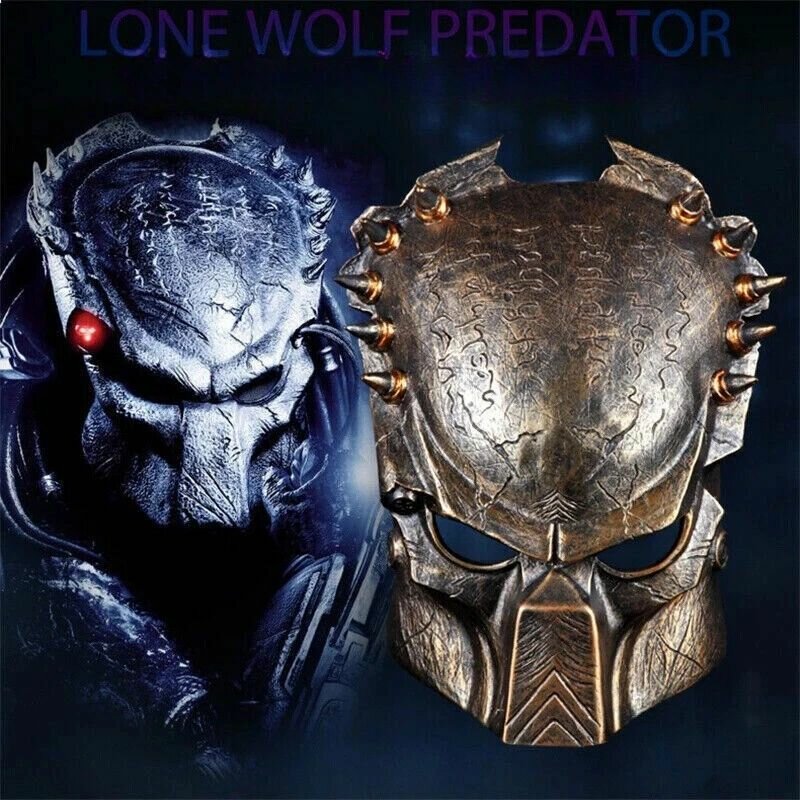 Маска Хищника (Predator). Реквизит для косплея (Бронза)
