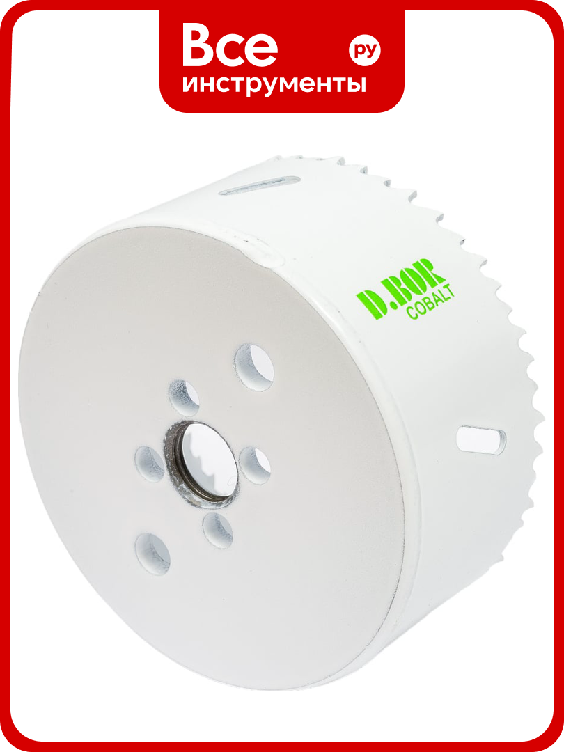 Коронка биметаллическая COBALT M42 92 мм D.BOR D-HS-BIM-CO-38-092