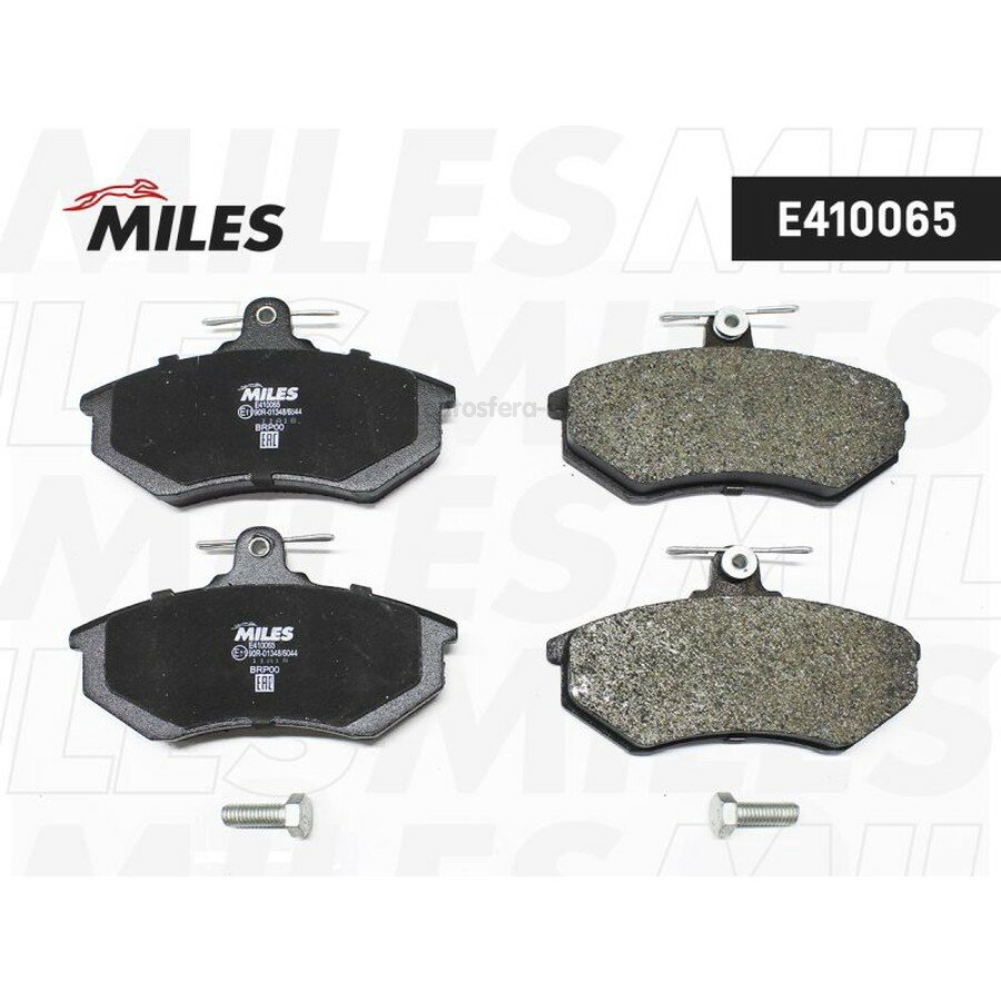 MILES E410065 Колодки тормозные AUDI 80/VW GOLF/PASSAT/VENTO/CHERY AMULET/TIGGO пер. LowMetallic