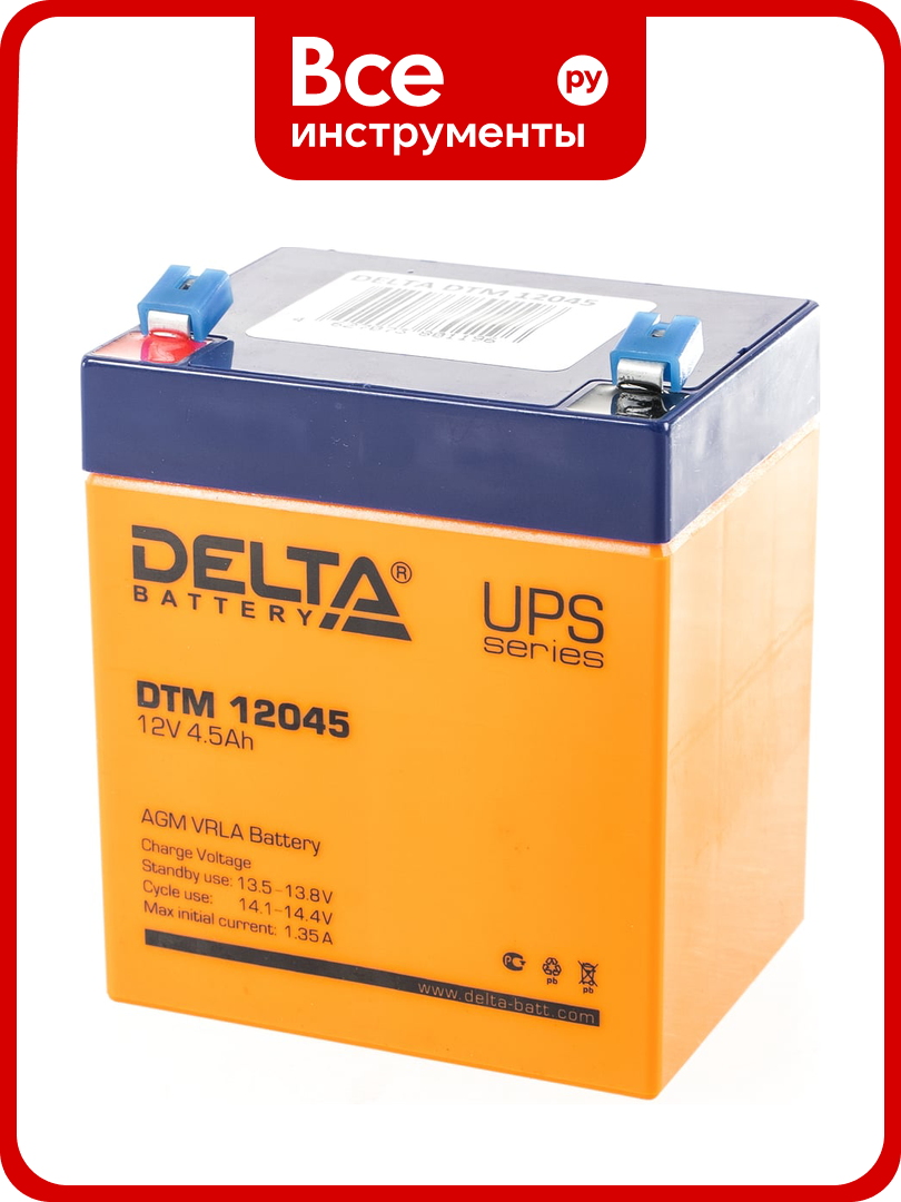 Аккумуляторная батарея Delta DTM 12045
