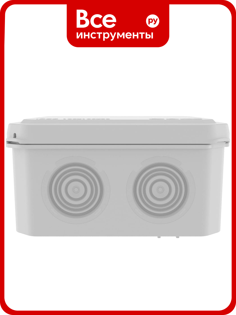 Коробка ответвительная DKC с 8+2 кабельными вводами д.25/20 мм, IP55, 100х100х50 мм, защиты и эстетичного