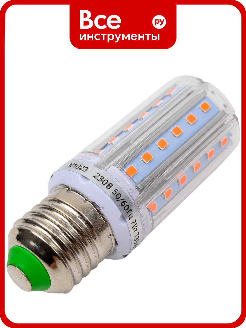Лампа Navigator NLL-T35-7-230-R-E27 93140 LED светодиодная лампа T35 с красным светом, цоколь E27, специальное