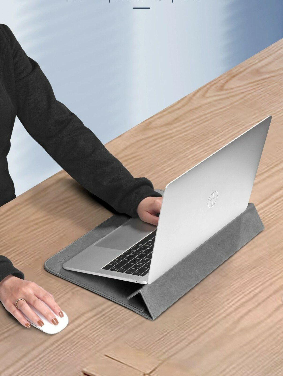 Чехол для ноутбука MyPads R 314486 универсальный водонепроницаемый 17.3 дюйма серый