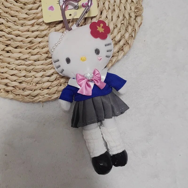 MINISO Кулон Hello Kitty в виде милой длинноногой кошки в юбке, плюшевая игрушка, брелок для сумки, подарок для куклы,