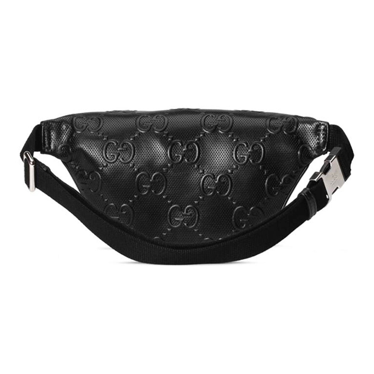 Сумка GUCCI, фактура тиснение, черный — фото 1