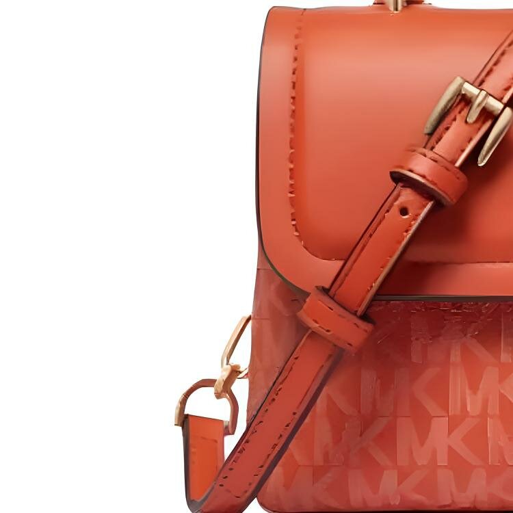 Сумка MICHAEL KORS, фактура тиснение, оранжевый — фото 1