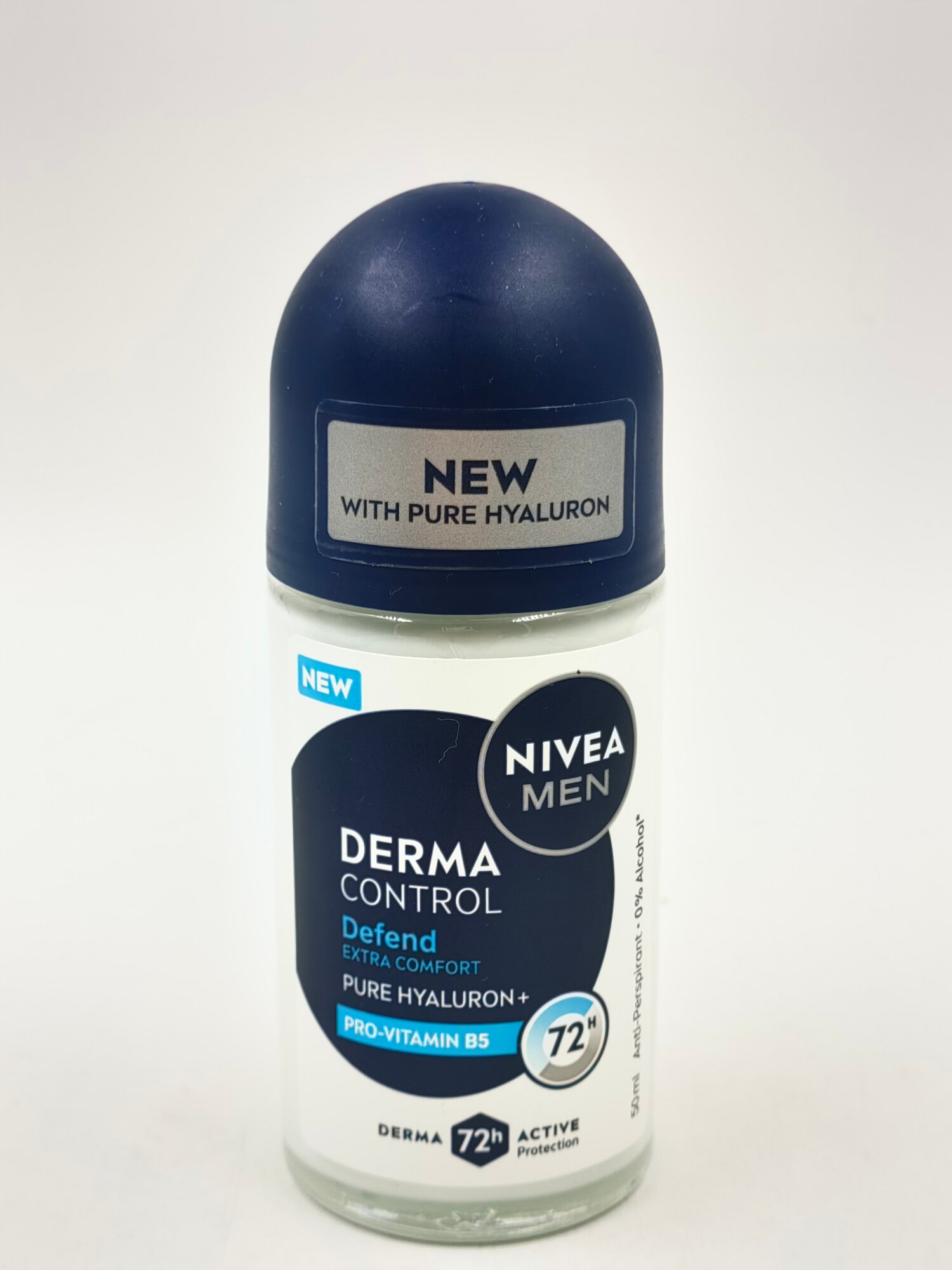 Антиперспирант мужской NIVEA "Derma Control", роликовый, 72 ч защиты, с гиалуроновой кислотой и В5, 50 мл