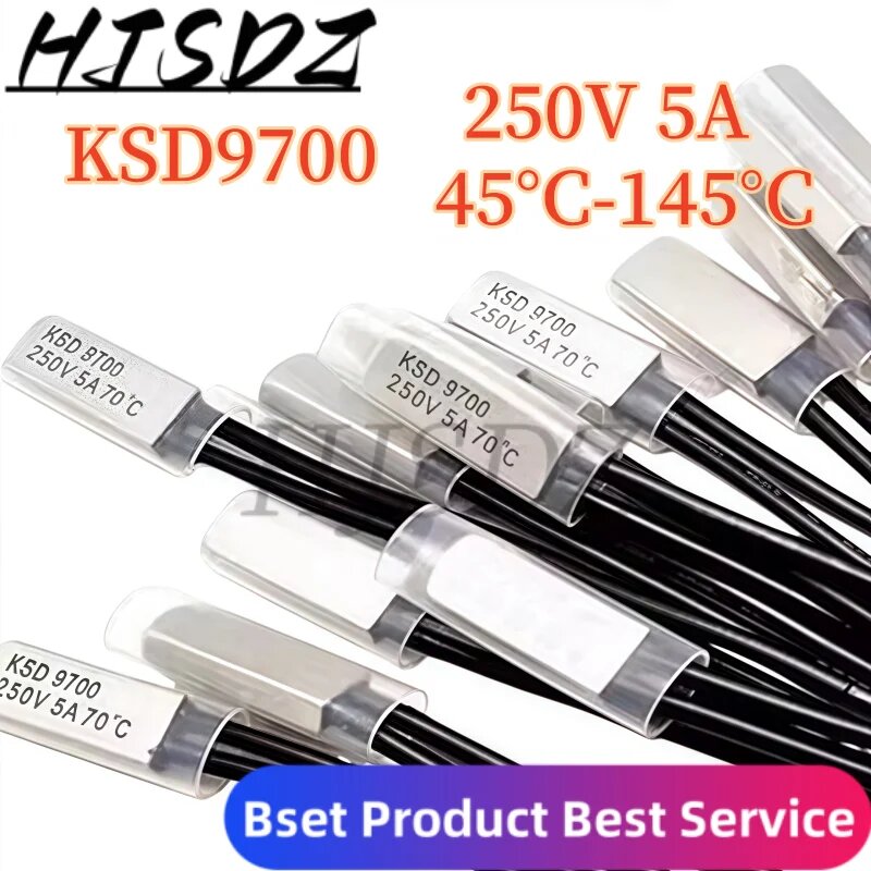 Термозащита KSD9700 Normal Open(NO), 5А, 250В, 10шт