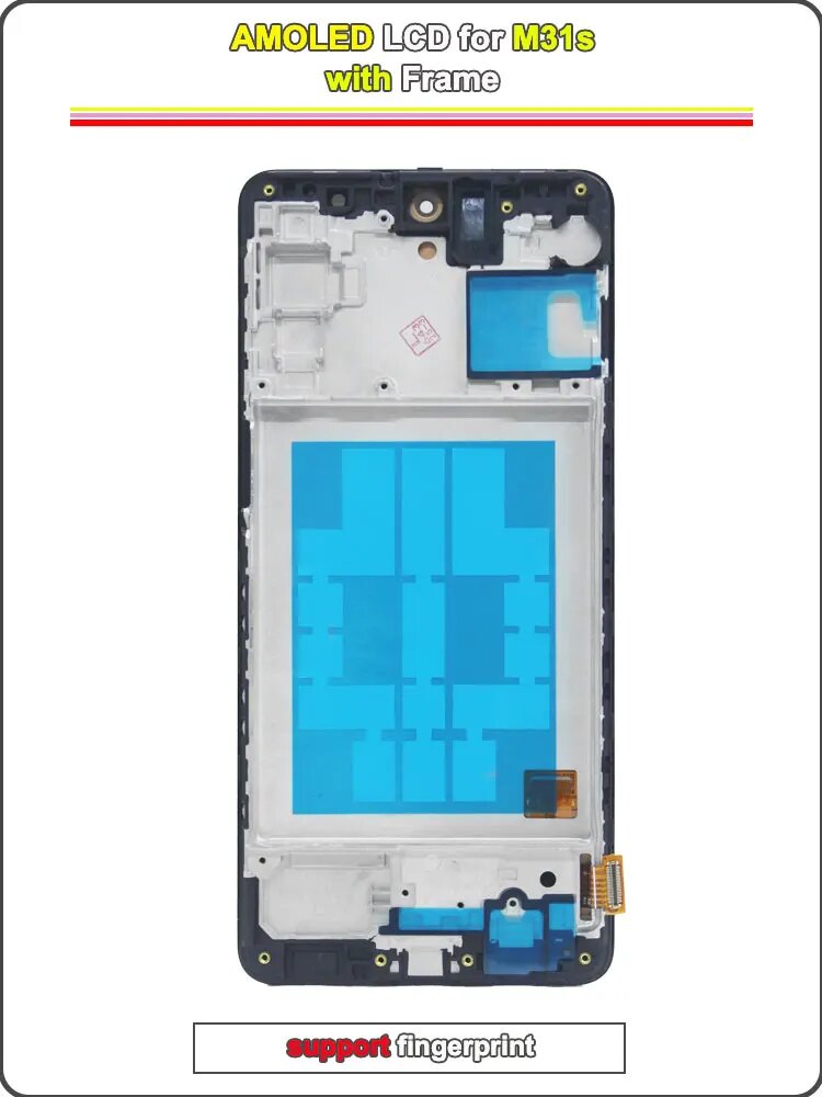 AMOLED ЖК-дисплей с рамкой для Samsung Galaxy M31s