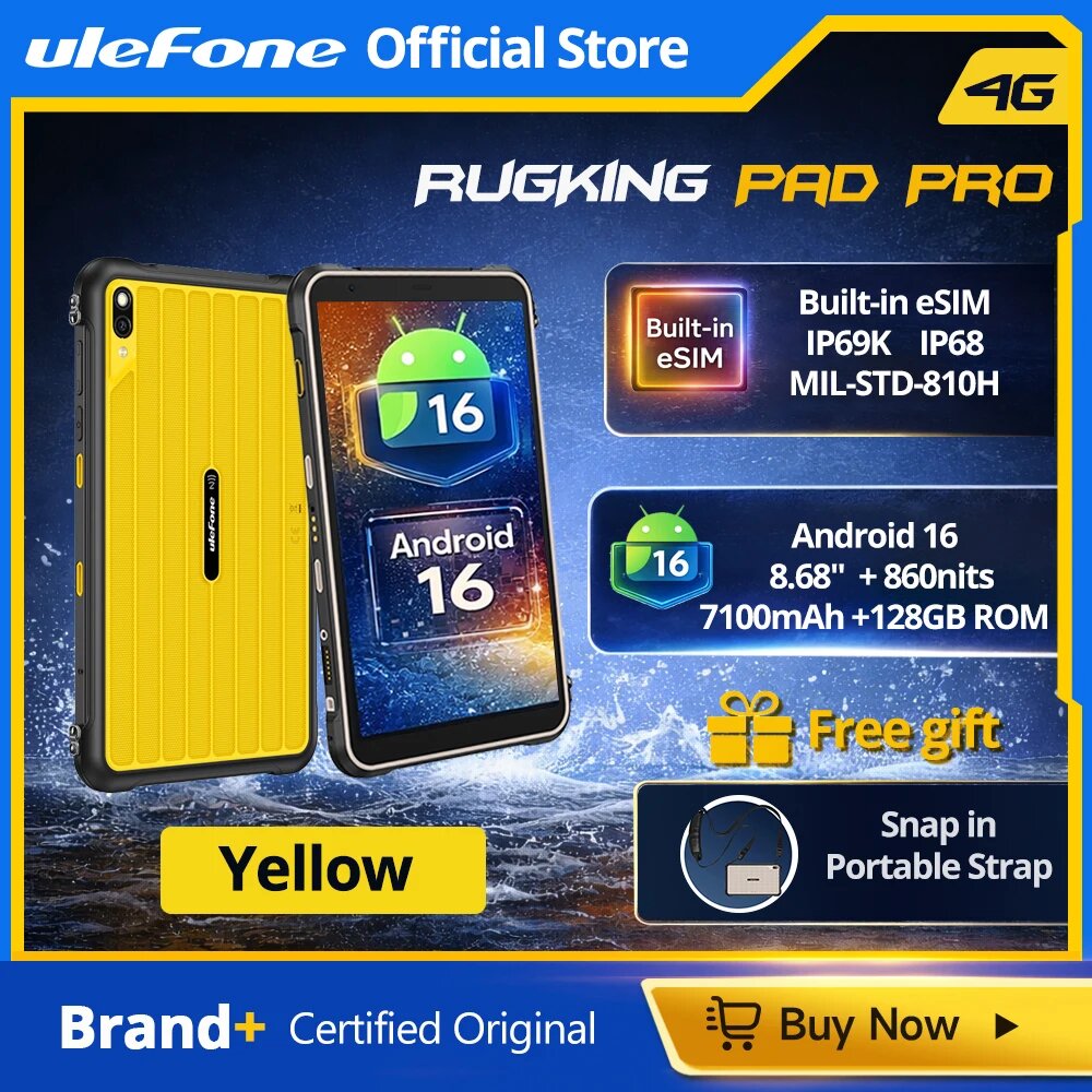 Планшет Ulefone, 6", 8/128ГБ, Wi-Fi+4G, Android