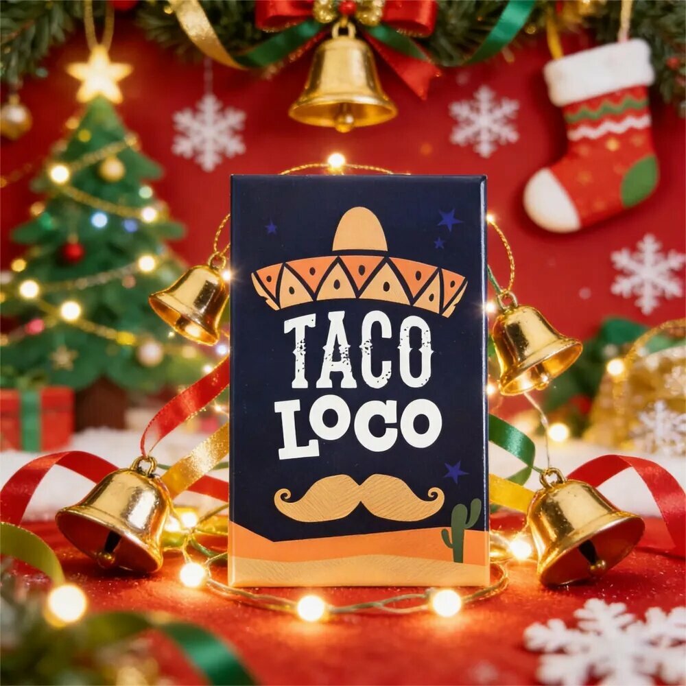 Настольная игра TACO LOCO: классическое портативное дорожное развлечение, обязательное для семейных встреч, уморительная карточная забава.
