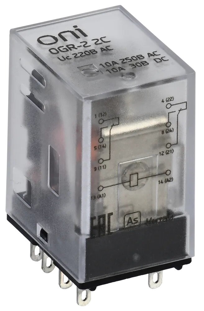 Реле общего назначения ogr-2 2c 220 в ac
