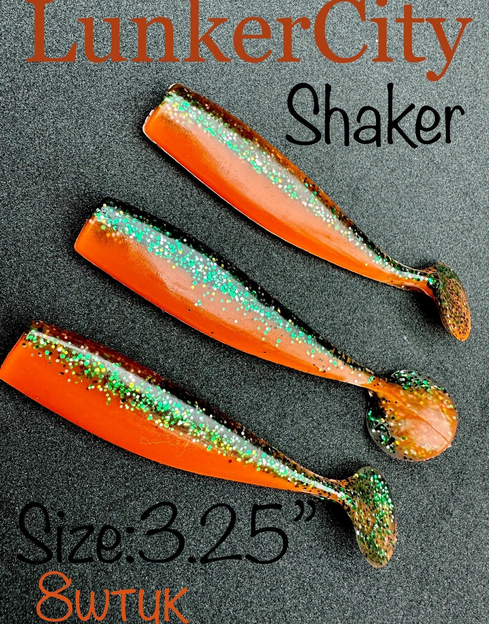 Мягкие приманки Lunker CITY Shaker США виброхвост на щуку, окуня, судака, берш, язь, форель