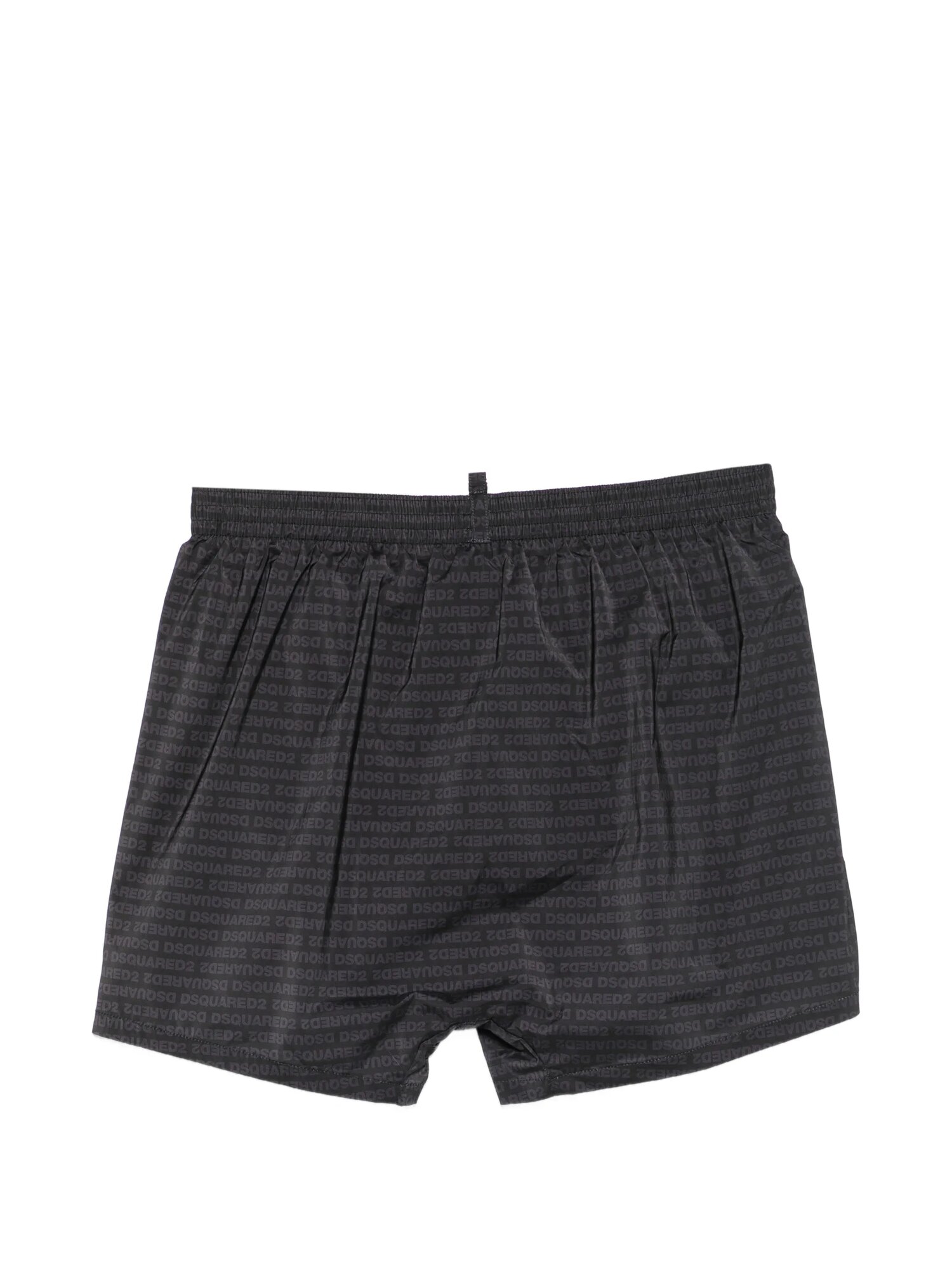 Шорты для плавания DSQUARED2 Logo drawstring-waistband boxers, размер 54, черный/черный — фото 1