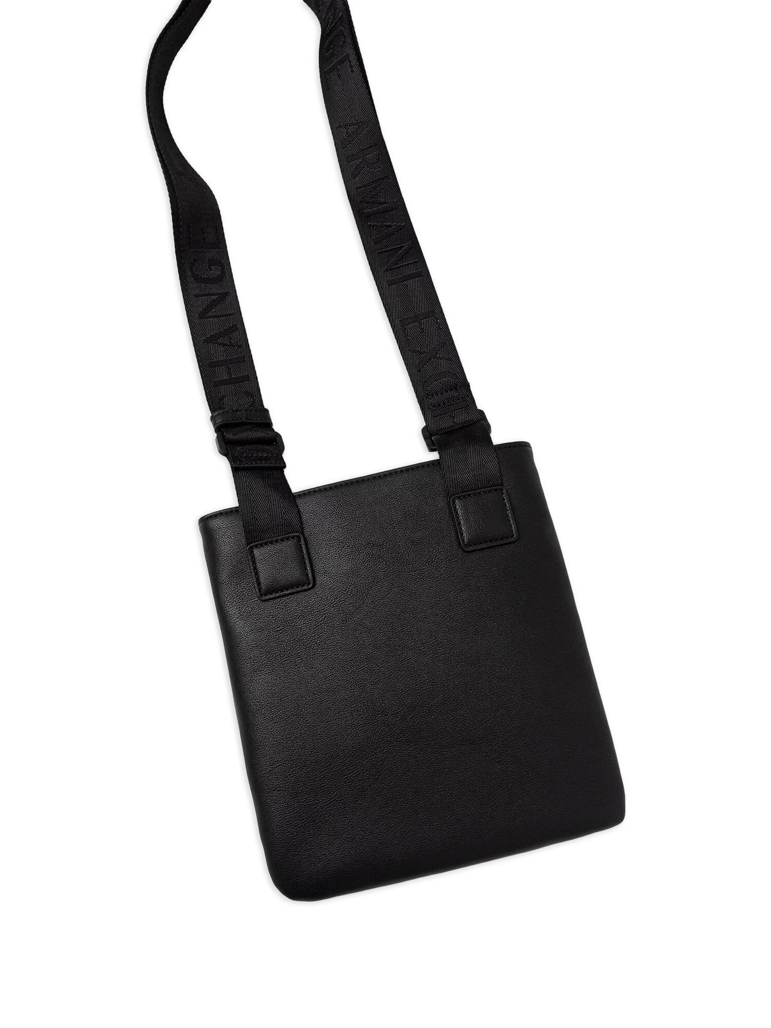 Сумка Armani Exchange Logo-patch zip-pocket messenger bag, черный — фото 1