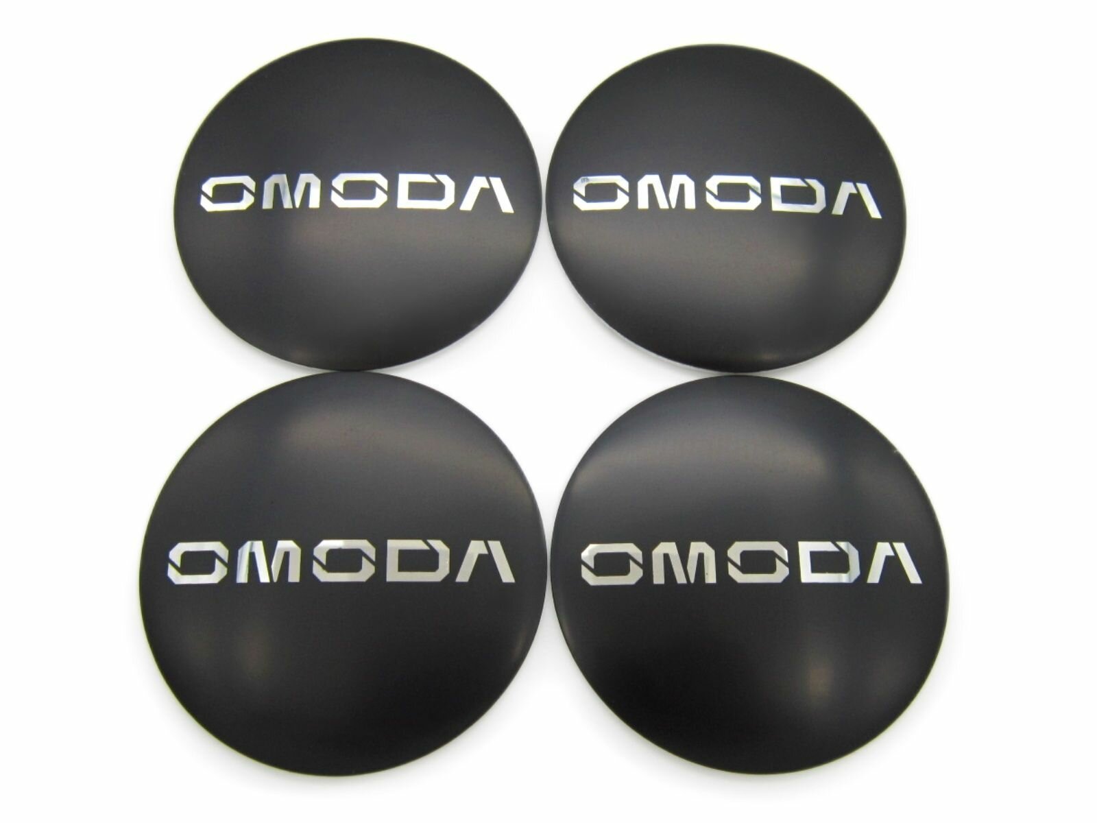 Наклейки на колесные диски и колпаки Omoda/Омода 56 мм алюминий сфера