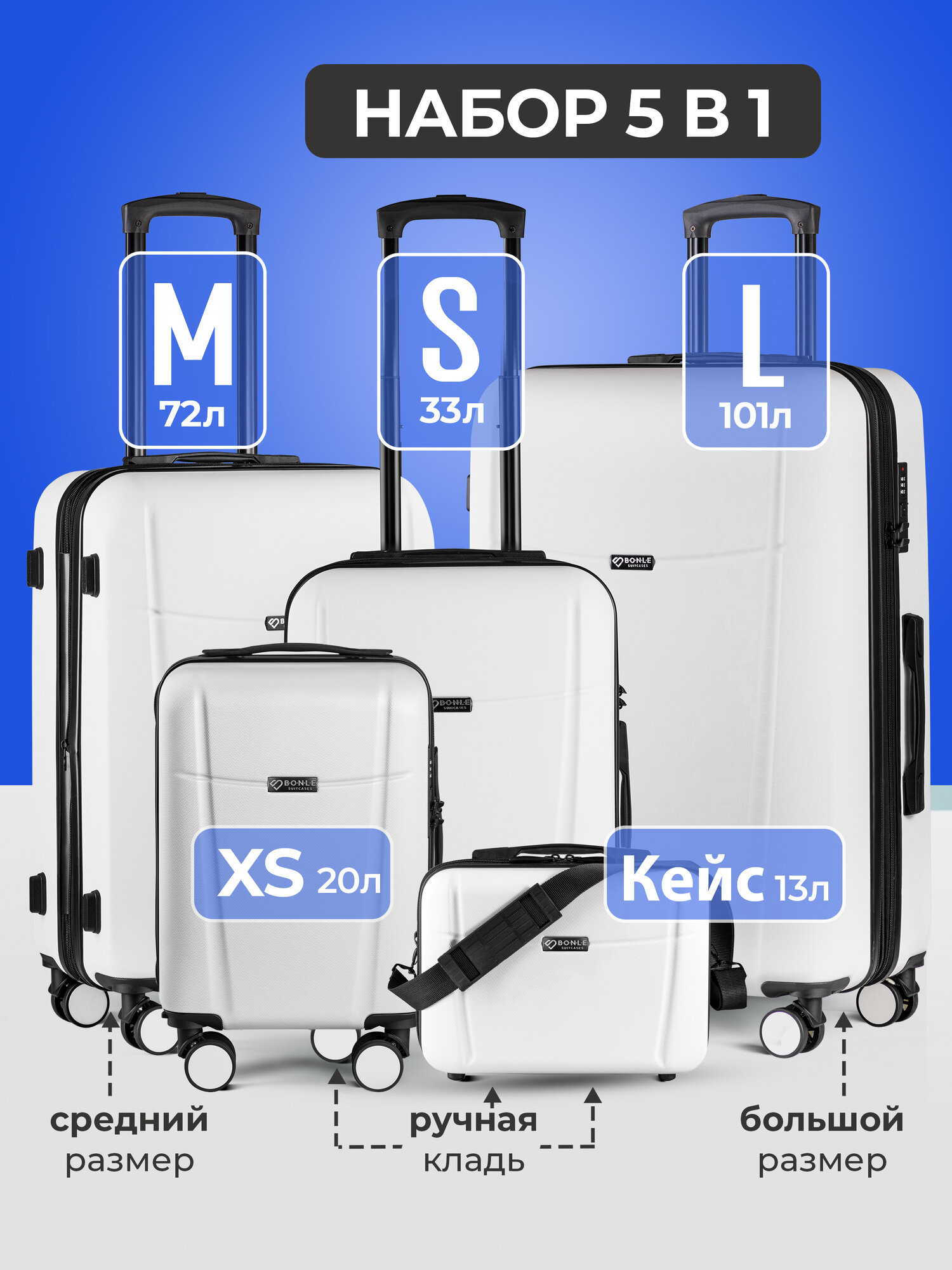 Комплект чемоданов 