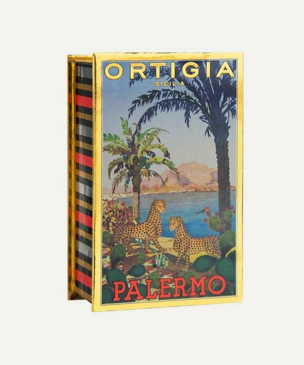 Ortigia Набор ароматизированного оливкового мыла Palmero City Soap Box, 3 x 40 г