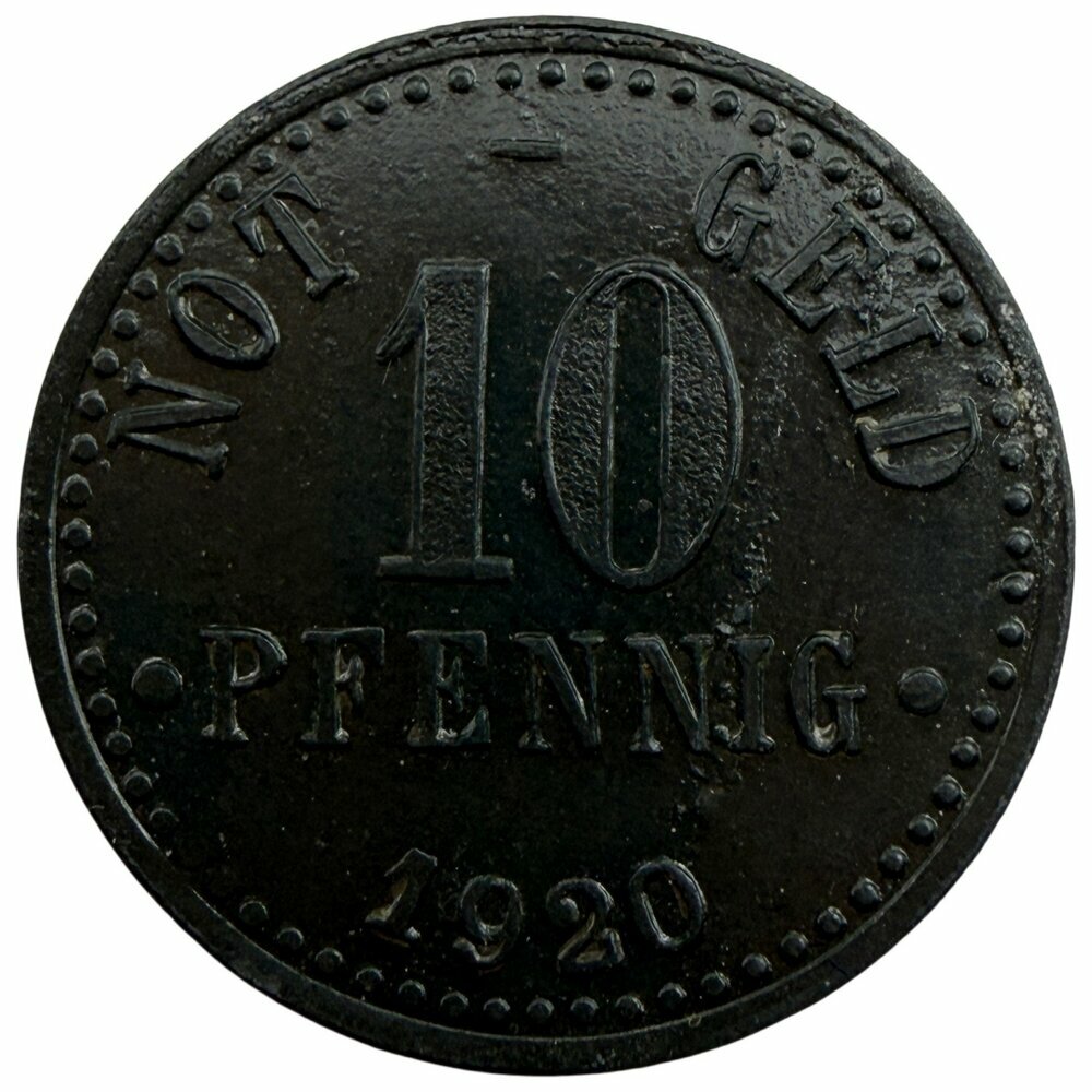 Германия, Веймарская республика, Брауншвейг 10 пфеннигов 1920 г. (Zn)