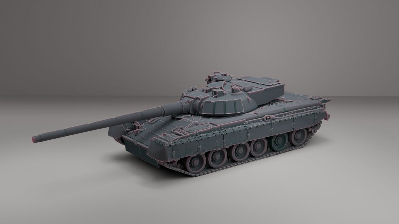 Объект 292. Проектный танк. Масштабная модель 1:72.