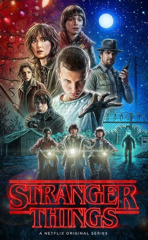 Деревянные пазлы 1000 элементов, подарочная упаковка,50x75cm, Stranger Things, странные вещи, подарочный набор для взрослых, продвинутый уровень сборки 5-10.